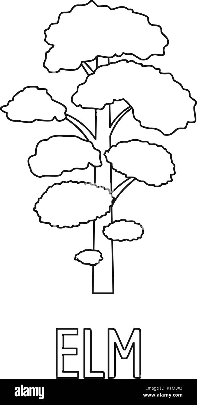 Elm tree farm Stock Vector Images - Alamy