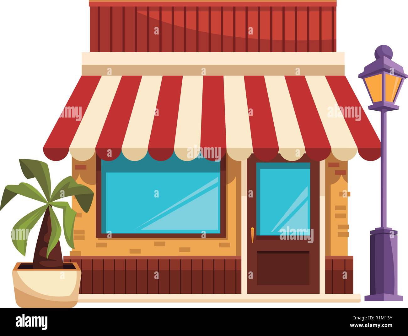store building cartoon vector illustration graphic design Stock Vector ...