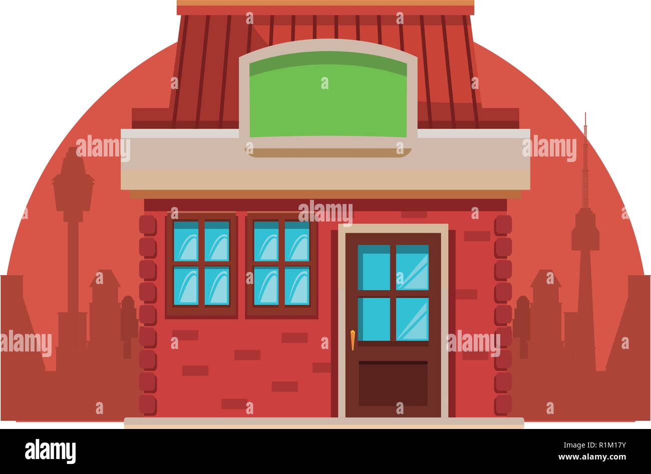 store building cartoon vector illustration graphic design Stock Vector ...