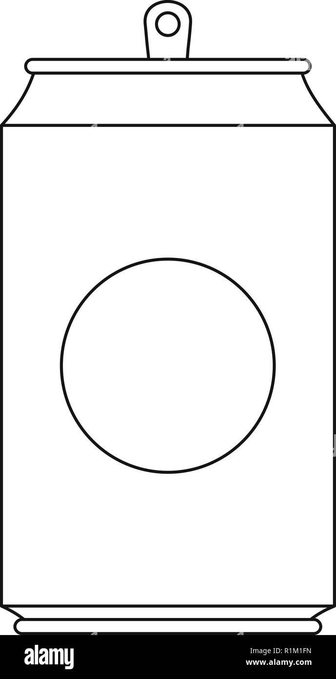 Can icon. Outline illustration of can vector icon for web Stock Vector ...