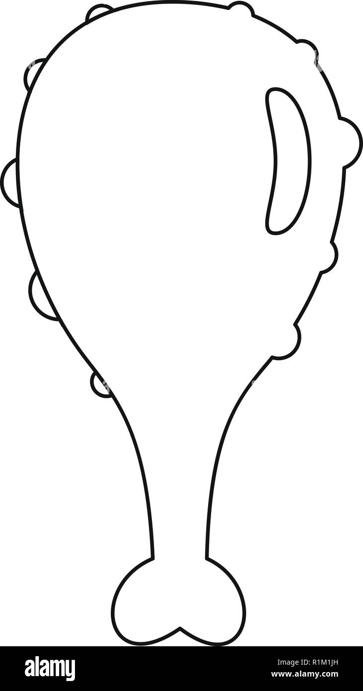 Meat icon. Outline illustration of meat vector icon for web Stock ...