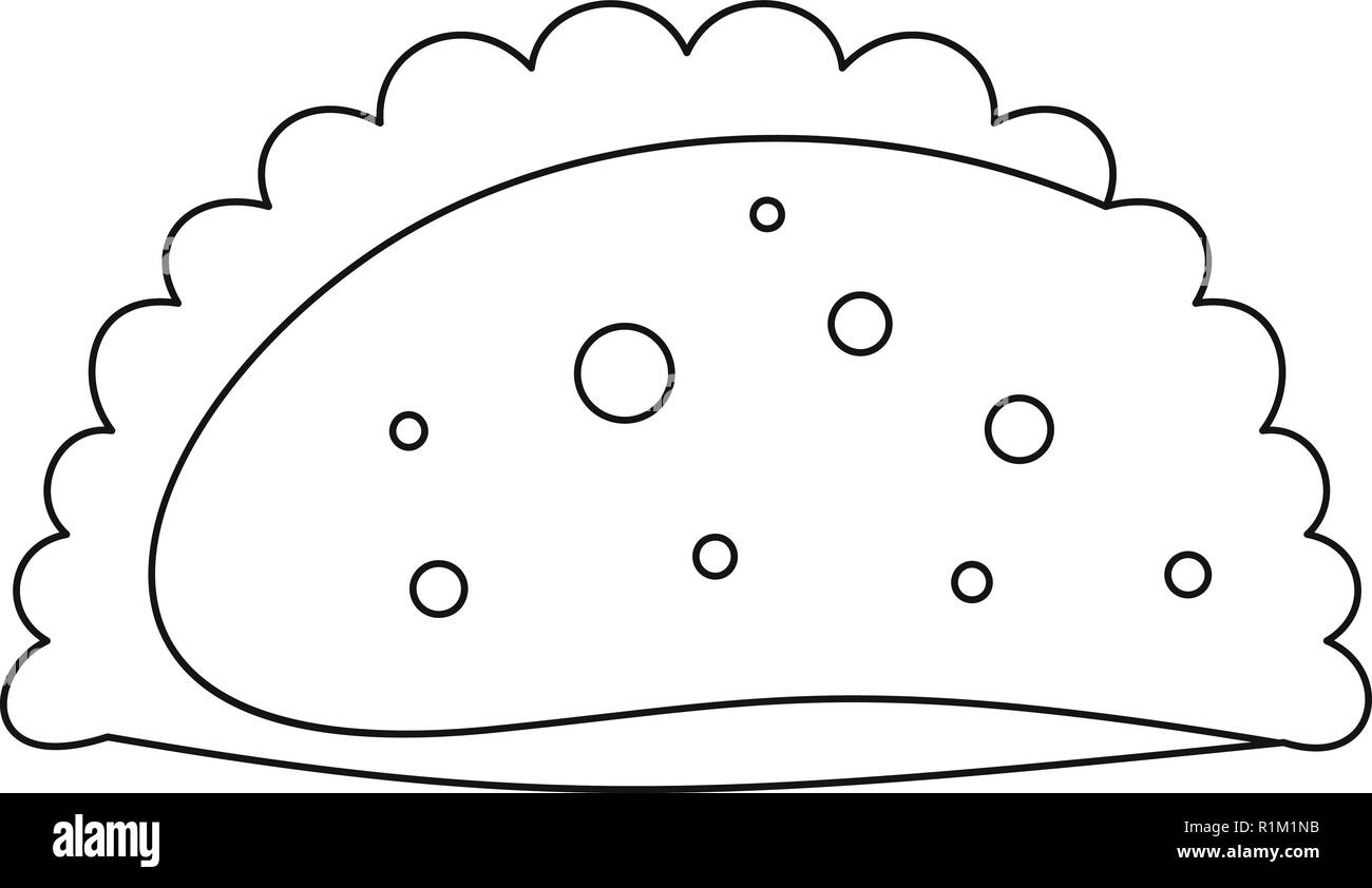 Patty icon. Outline illustration of patty vector icon for web Stock ...