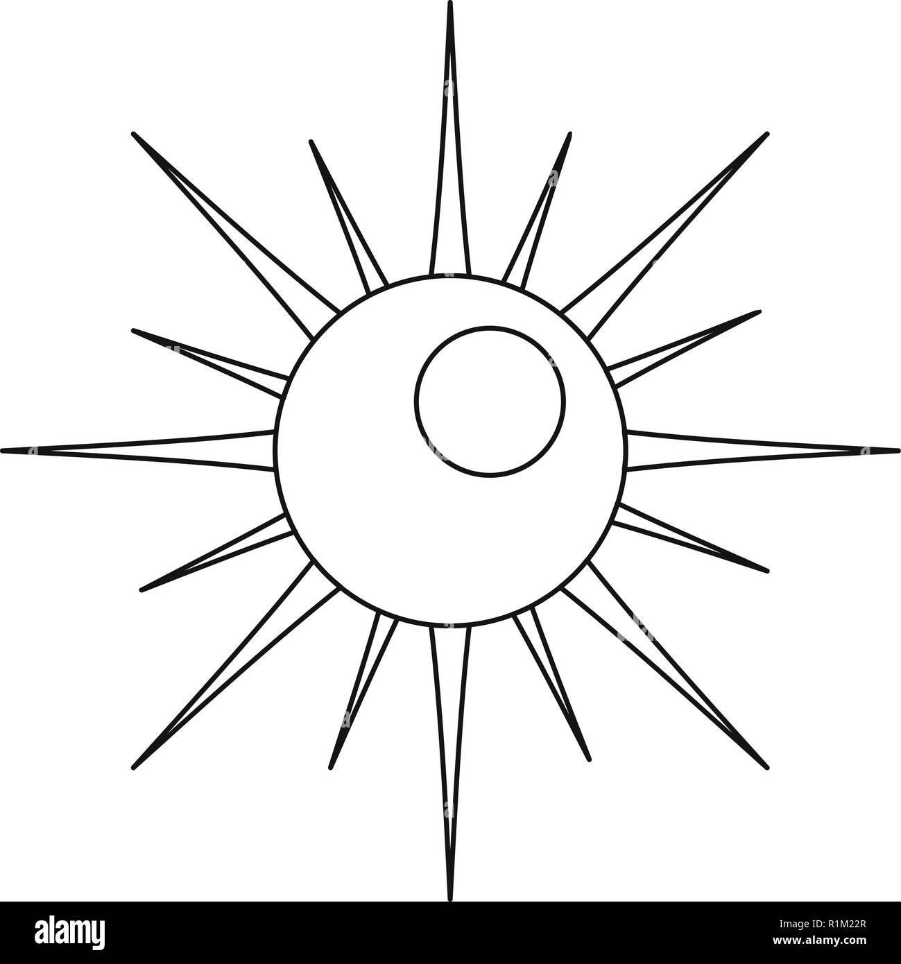 Sun Clipart Outline