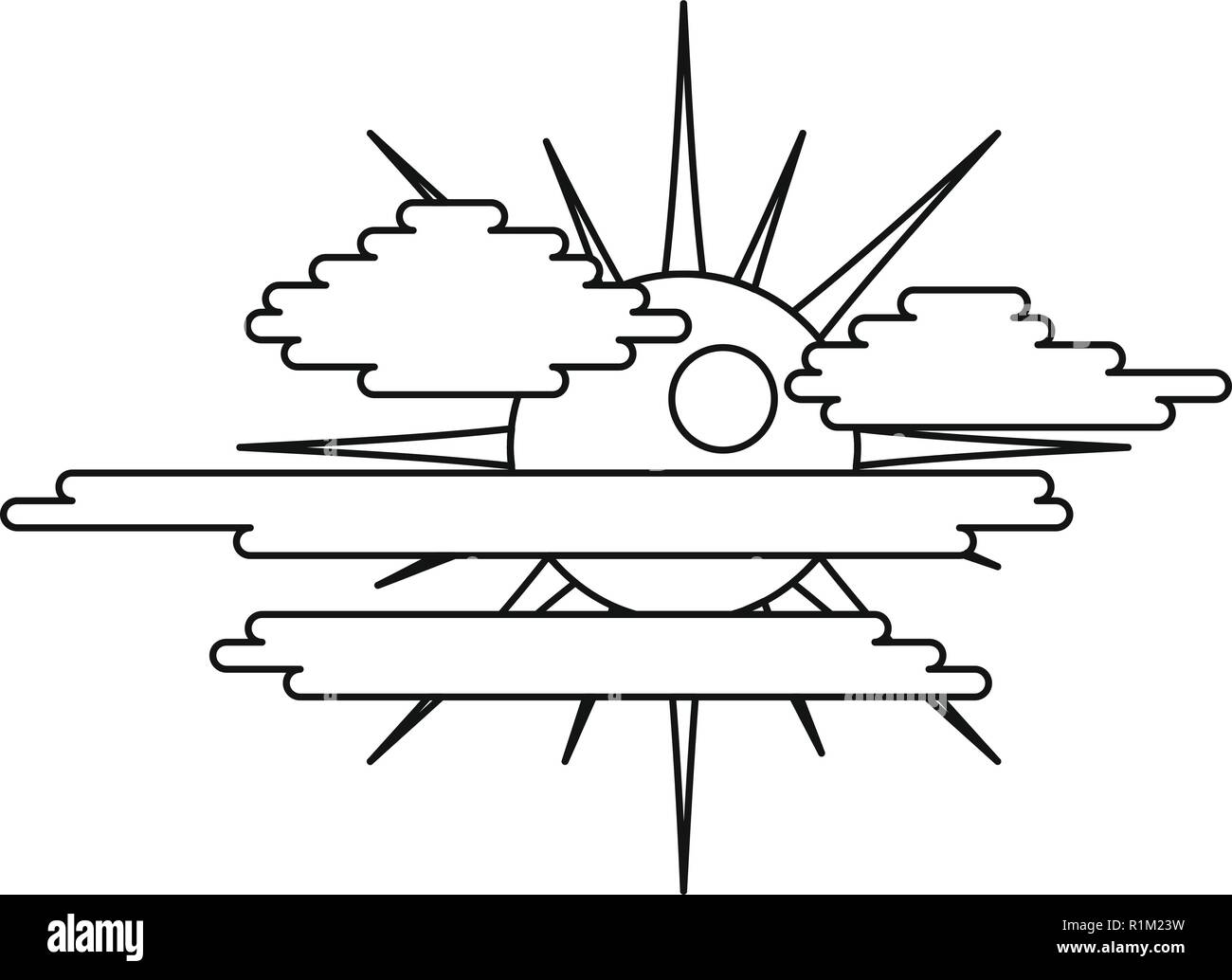 Sunrise overcast Cut Out Stock Images & Pictures - Alamy