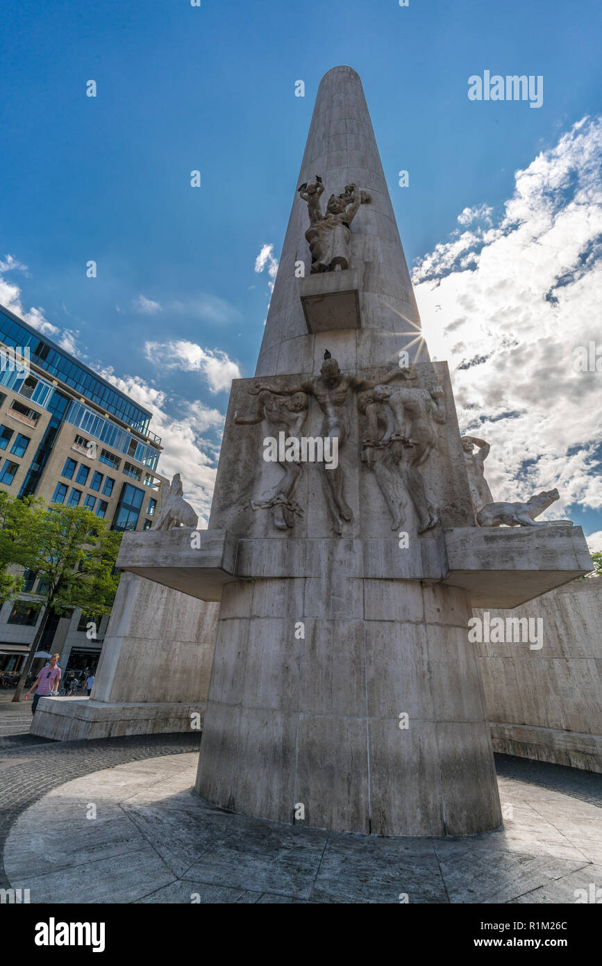 Amsterdam, Netherlands July 31, 2018 : National Monument on Dam Square ...