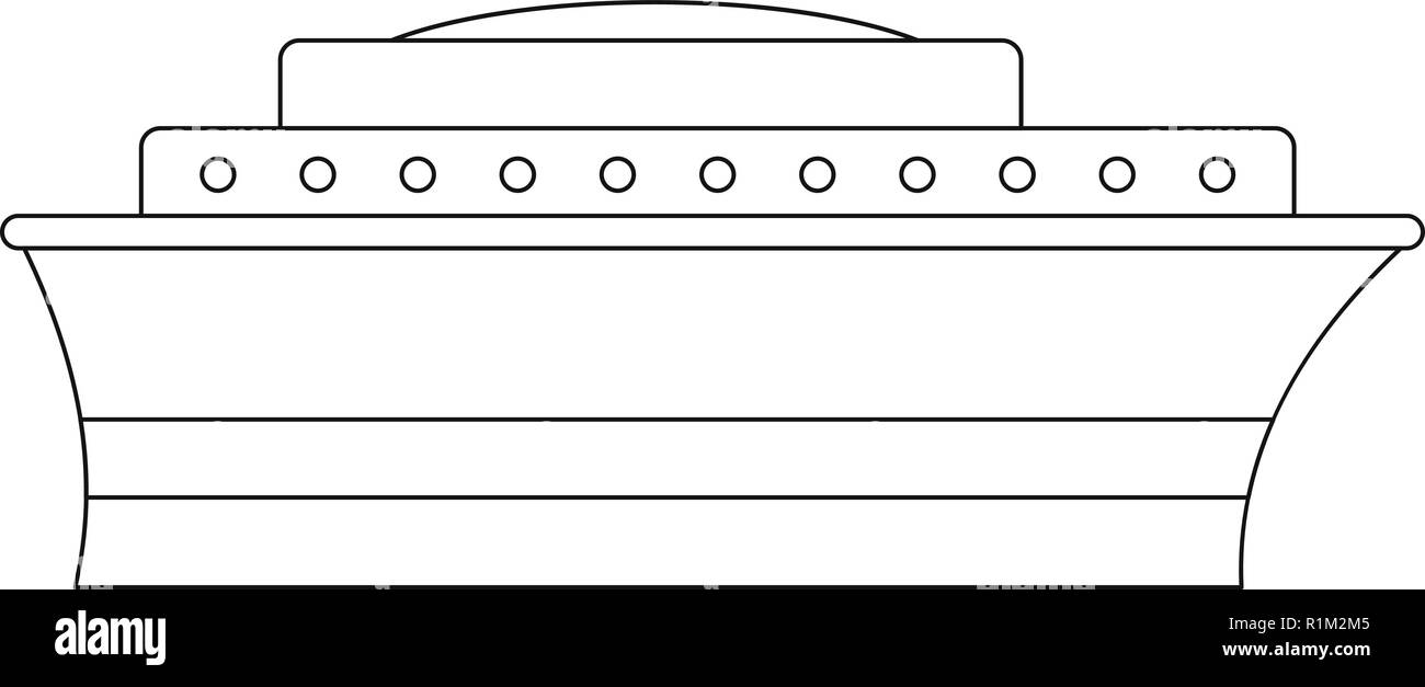 Ship icon. Outline illustration of ship vector icon for web Stock ...