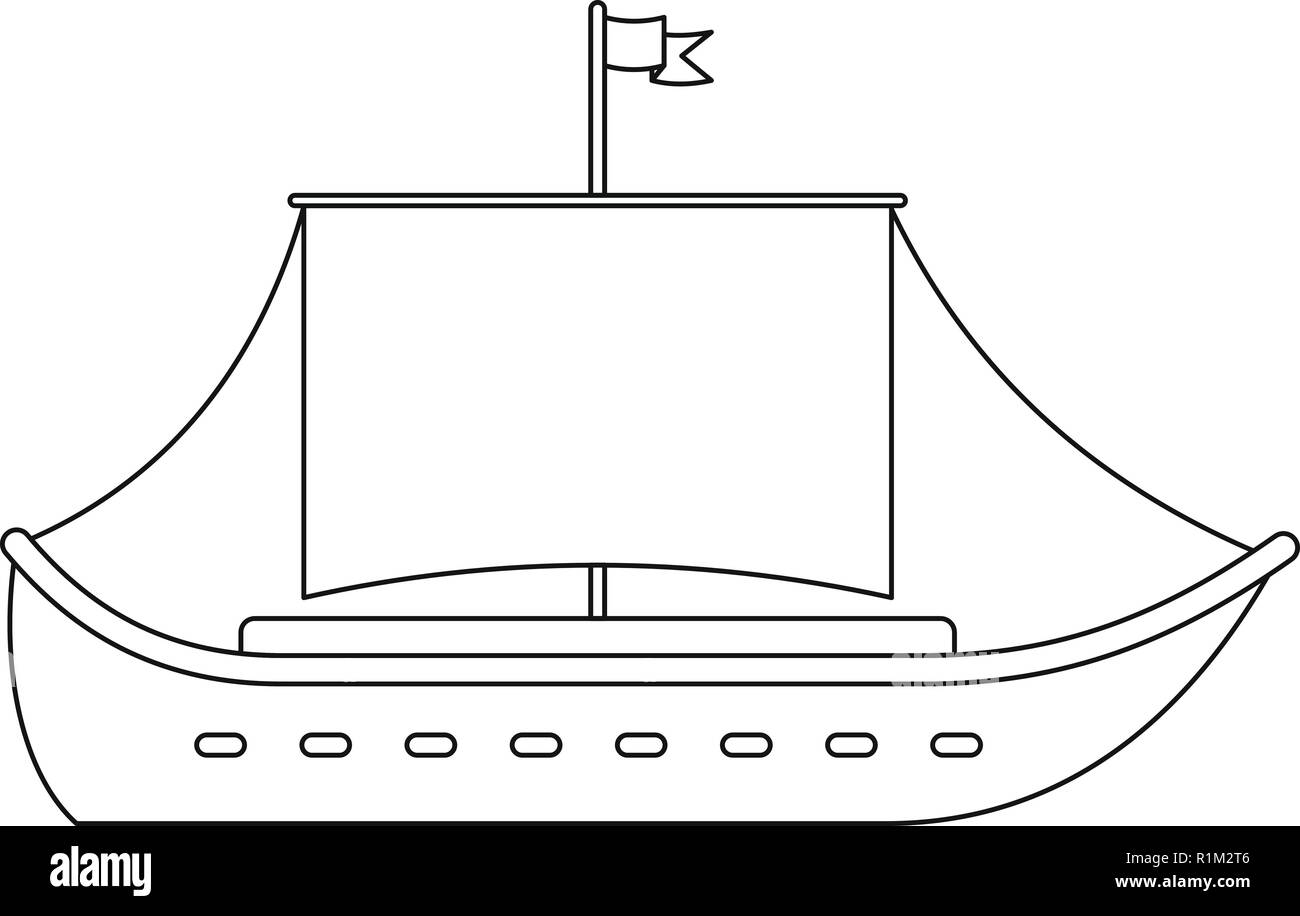 Vessel icon. Outline illustration of vessel vector icon for web Stock ...
