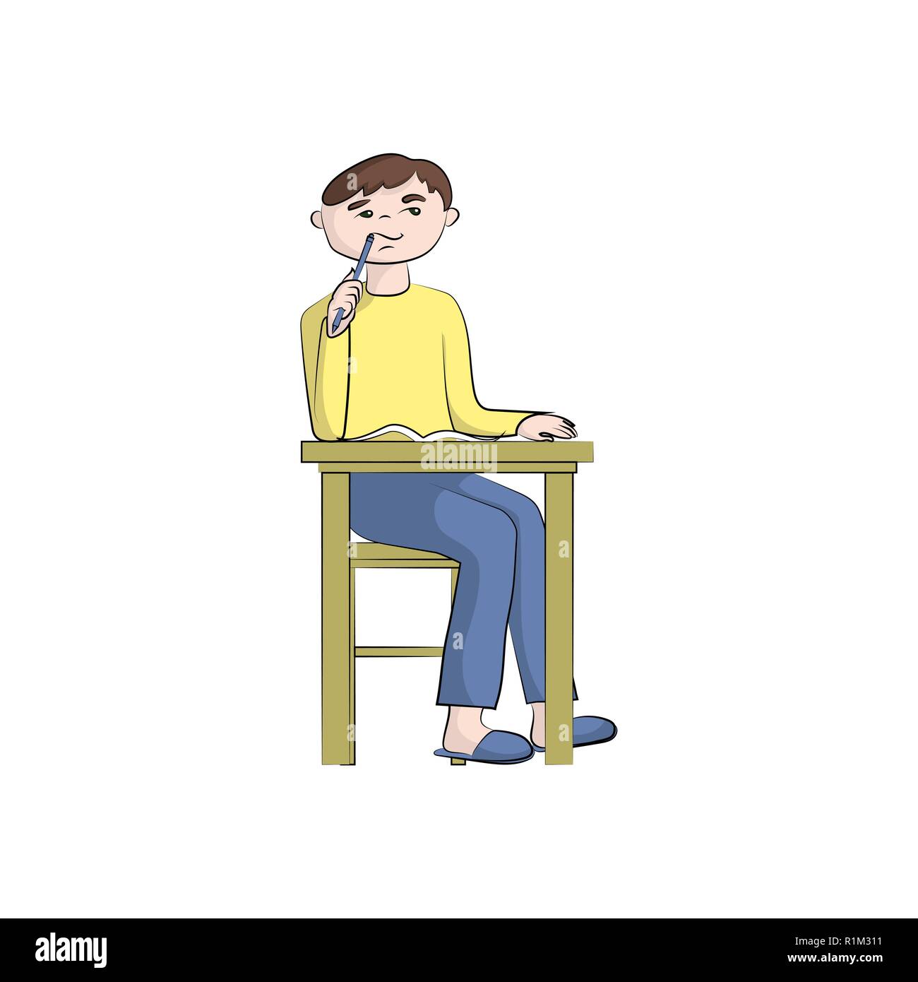 Man pen letter Stock Vector Images - Alamy