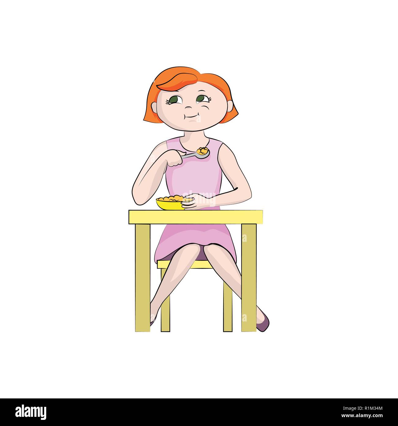 Food children table Stock Vector Images - Alamy