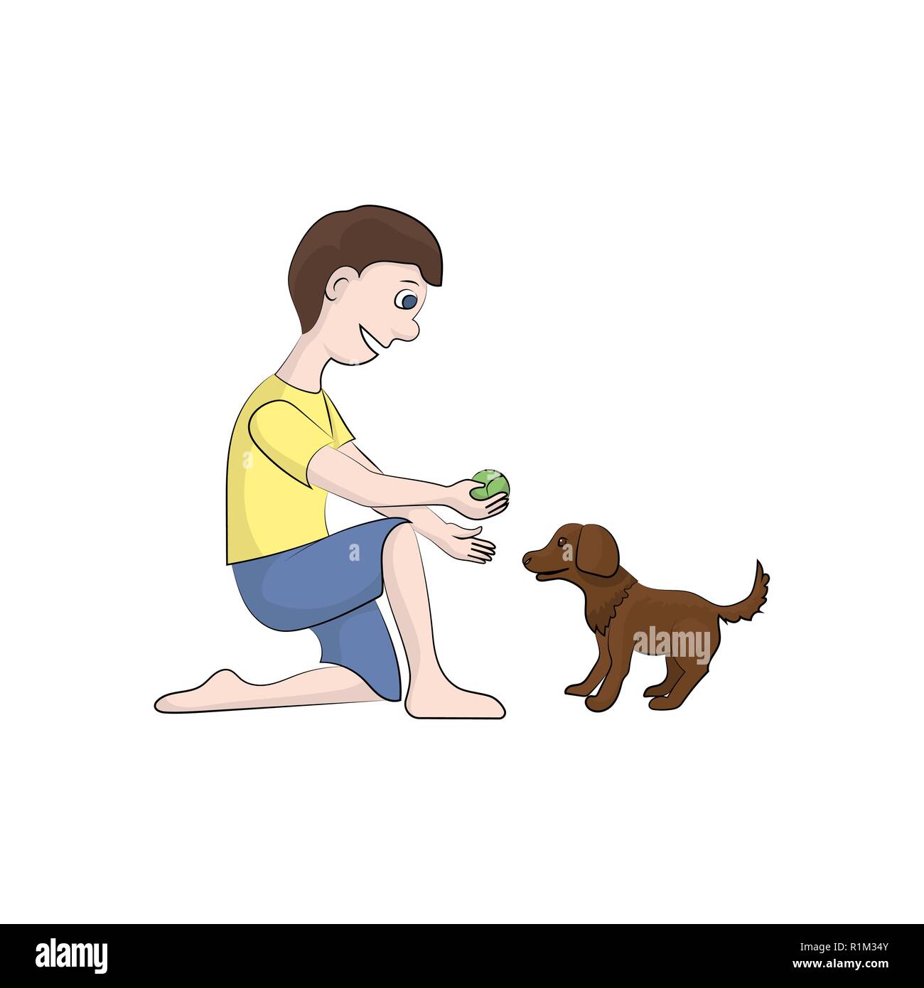 Boy Drawing Dog High Resolution Stock Photography and Images - Alamy