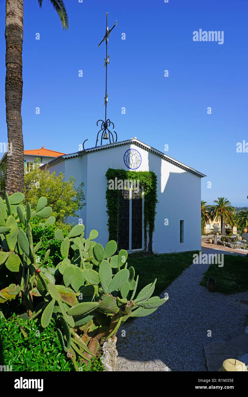 View of the Chapelle du Rosaire (Matisse chapel) located in the ...