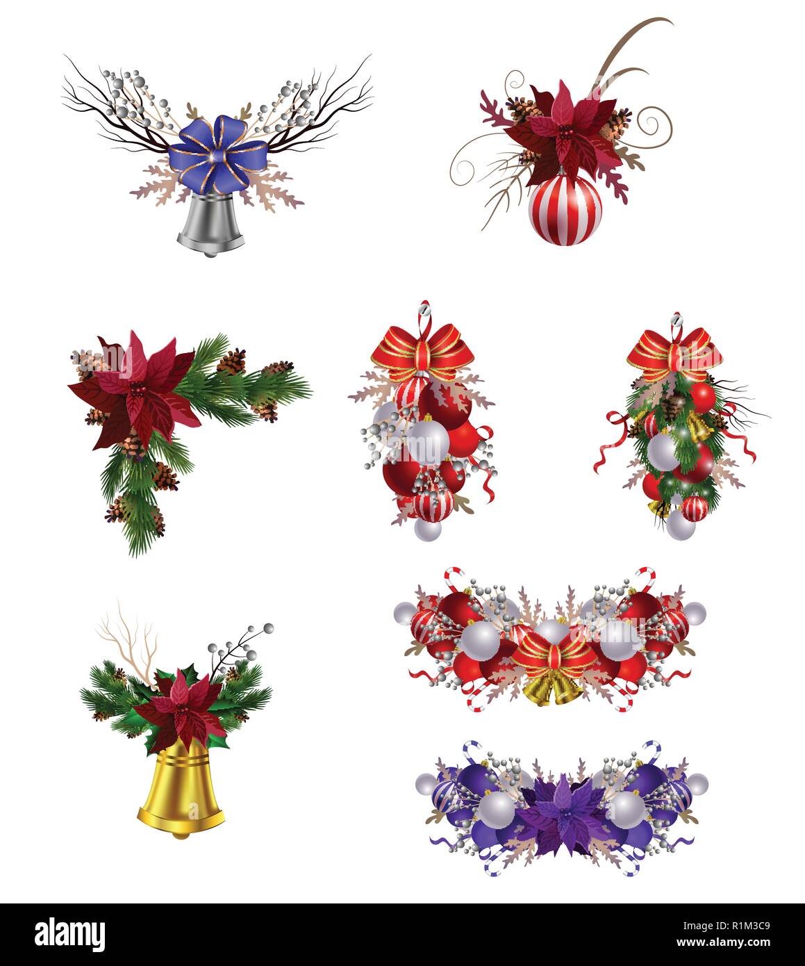 Christmas decoration set Stock Vector Image & Art - Alamy