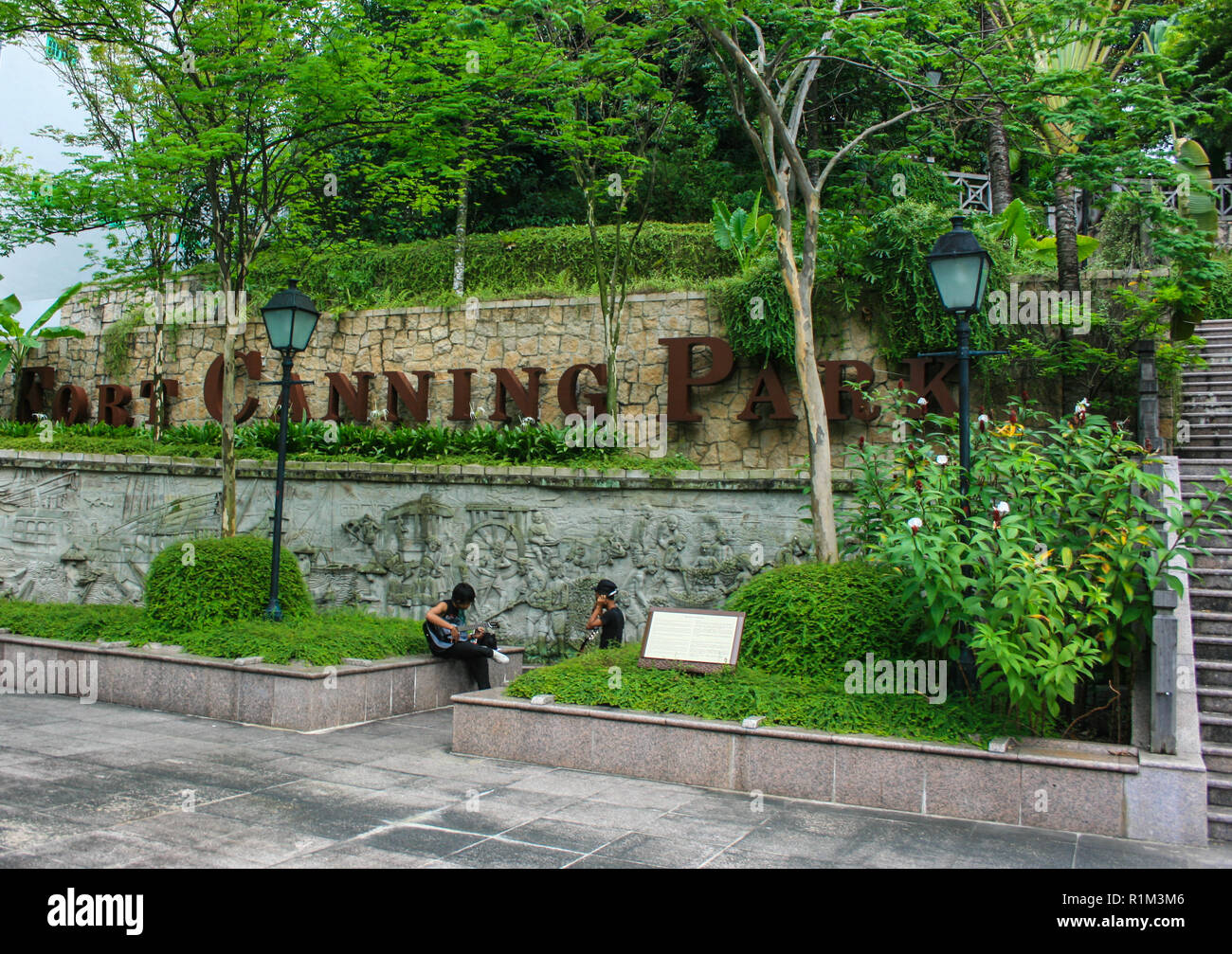 Entrance to Fort Canning Park, Singapore Stock Photo - Alamy