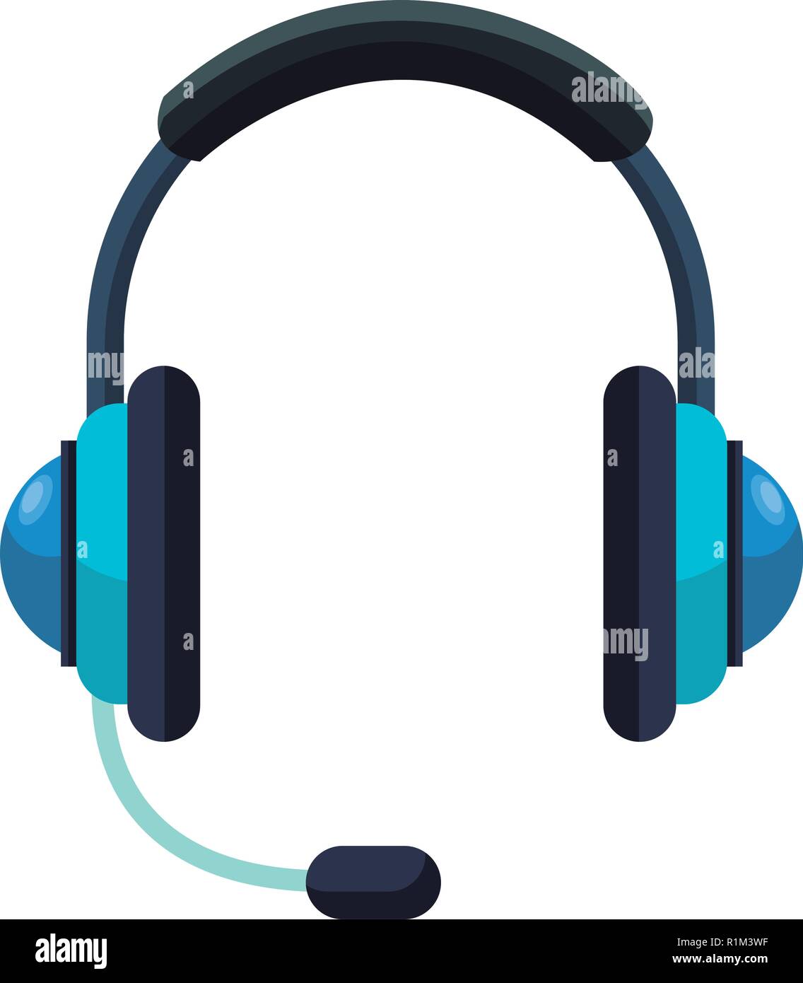 Call center headset vector illustration graphic design Stock Vector ...