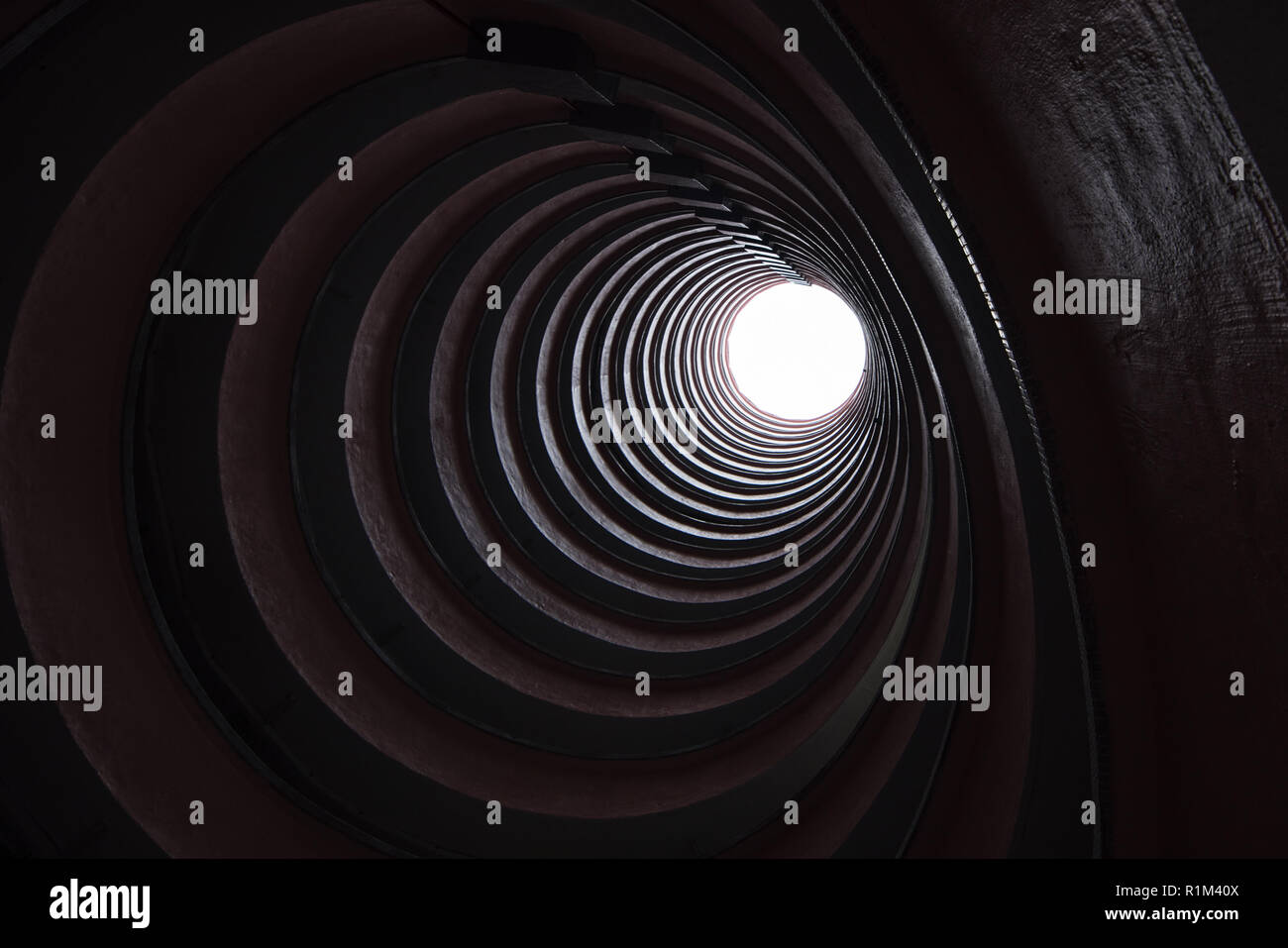 Inside circular building, Hong Kong Stock Photo - Alamy