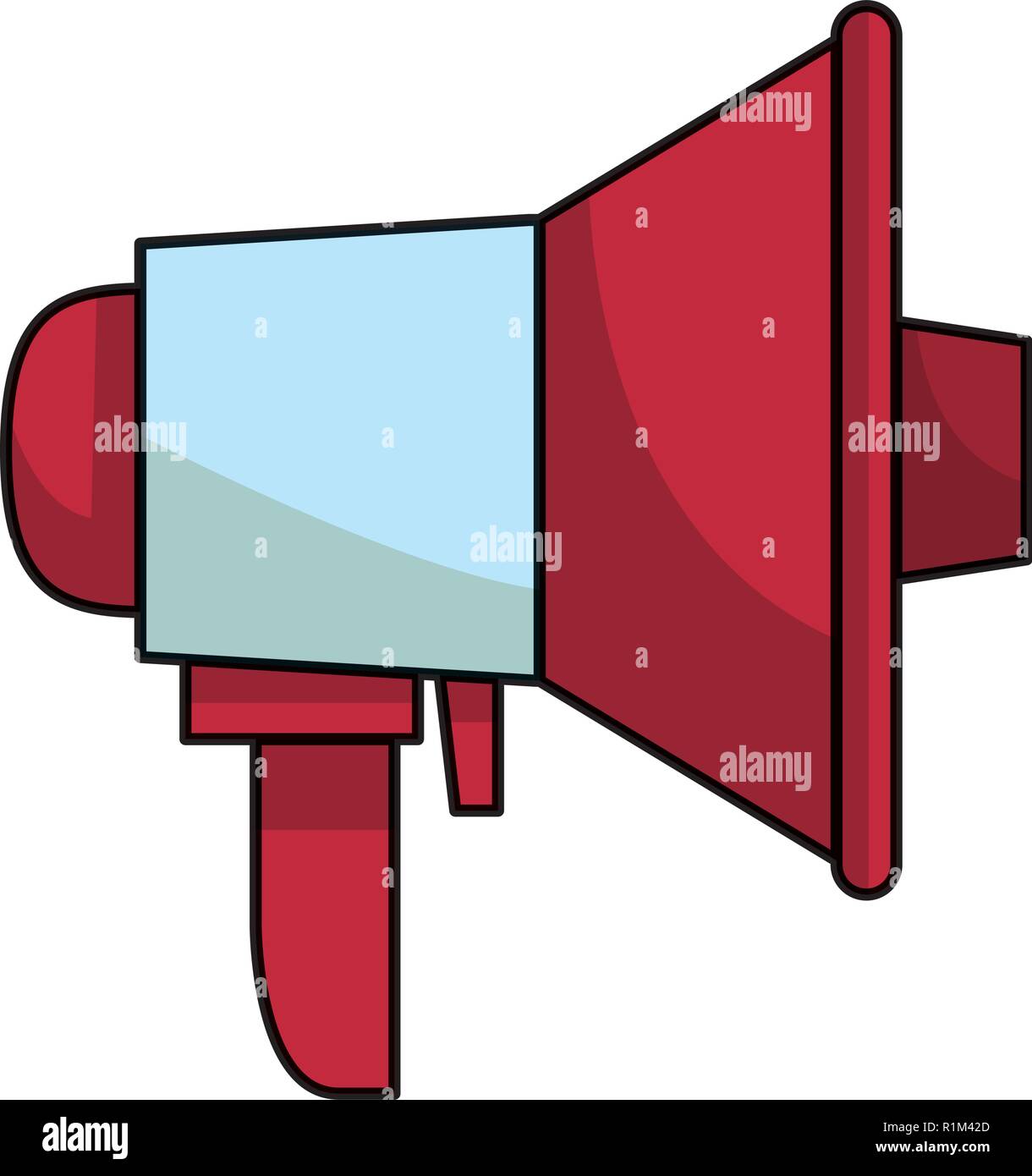 Bullhorn advertising symbol vector illustration graphic design Stock ...
