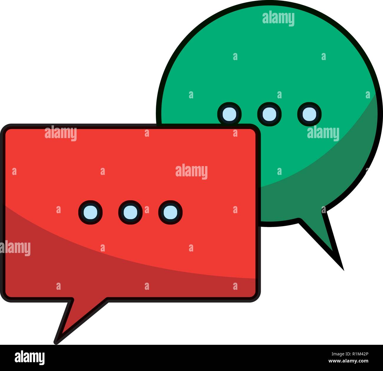 Chat bubbles symbol vector illustration graphic design Stock Vector ...
