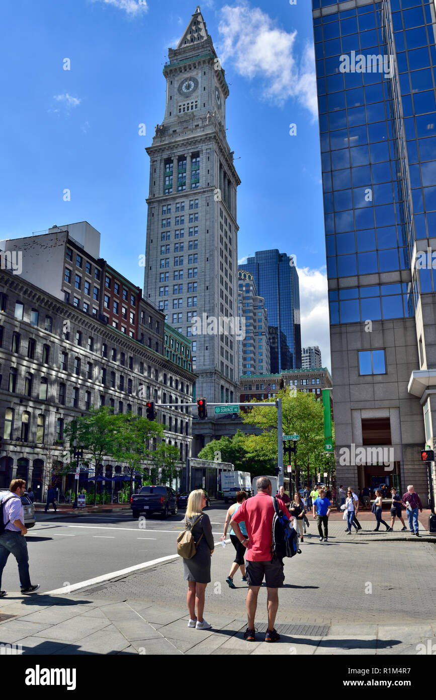 Boston downtown crossing hi-res stock photography and images - Alamy