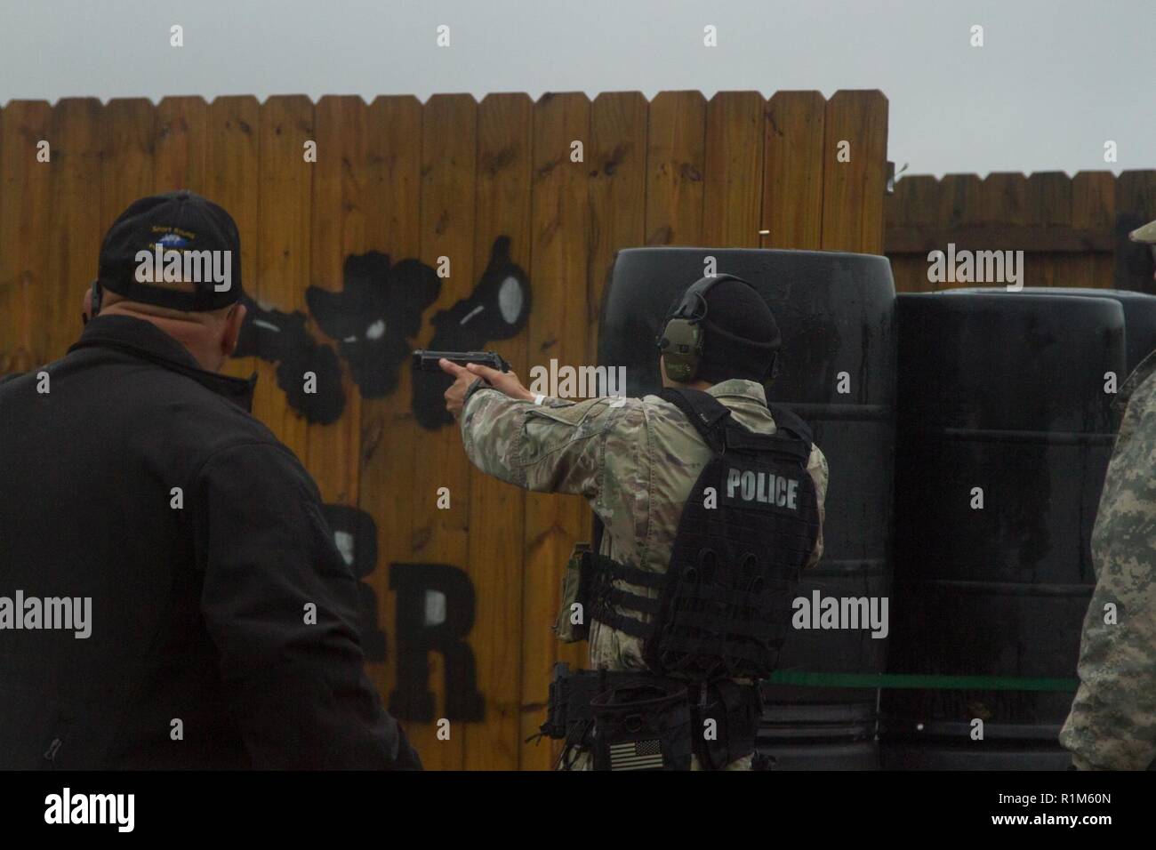 US Army Staff Sgt. Tom Tienda, 89th Military Police Brigade, competes ...