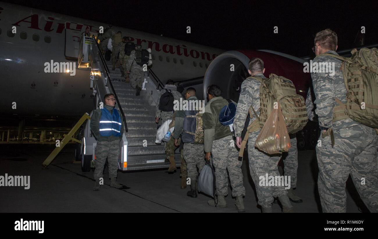 Members from the 391st Fighter Squadron deploy to Southwest Asia during ...