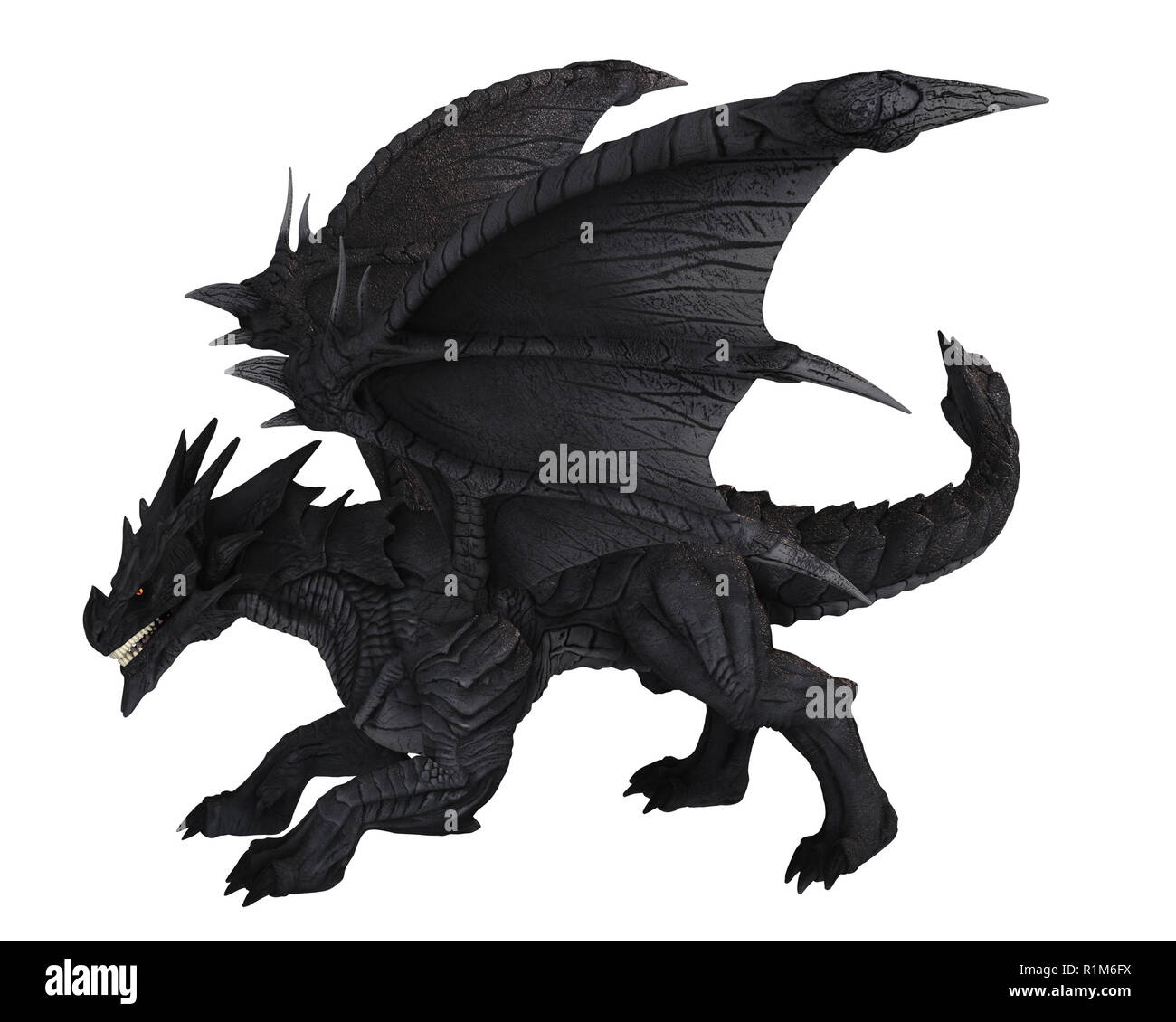Fantasy dragon profile Cut Out Stock Images & Pictures - Alamy
