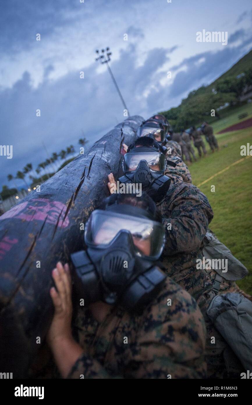 U.S. Marines with Headquarters Battalion, Marine Corps Base Hawaii ...