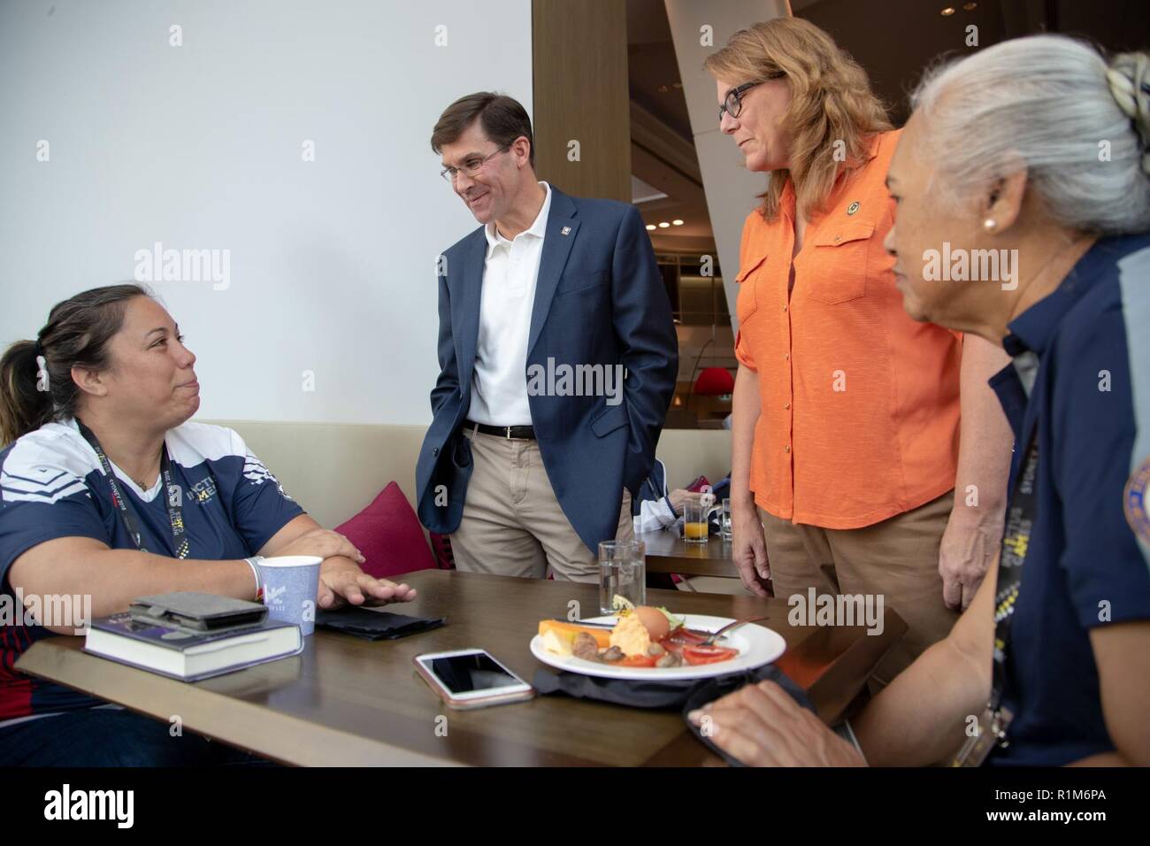 The Honorable Mark Esper, Secretary of the Army, and his wife Leah ...