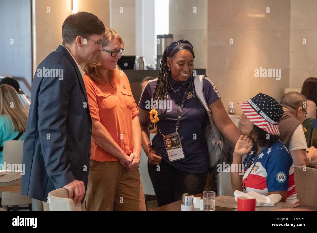 The Honorable Mark Esper, Secretary of the Army, and his wife Leah ...