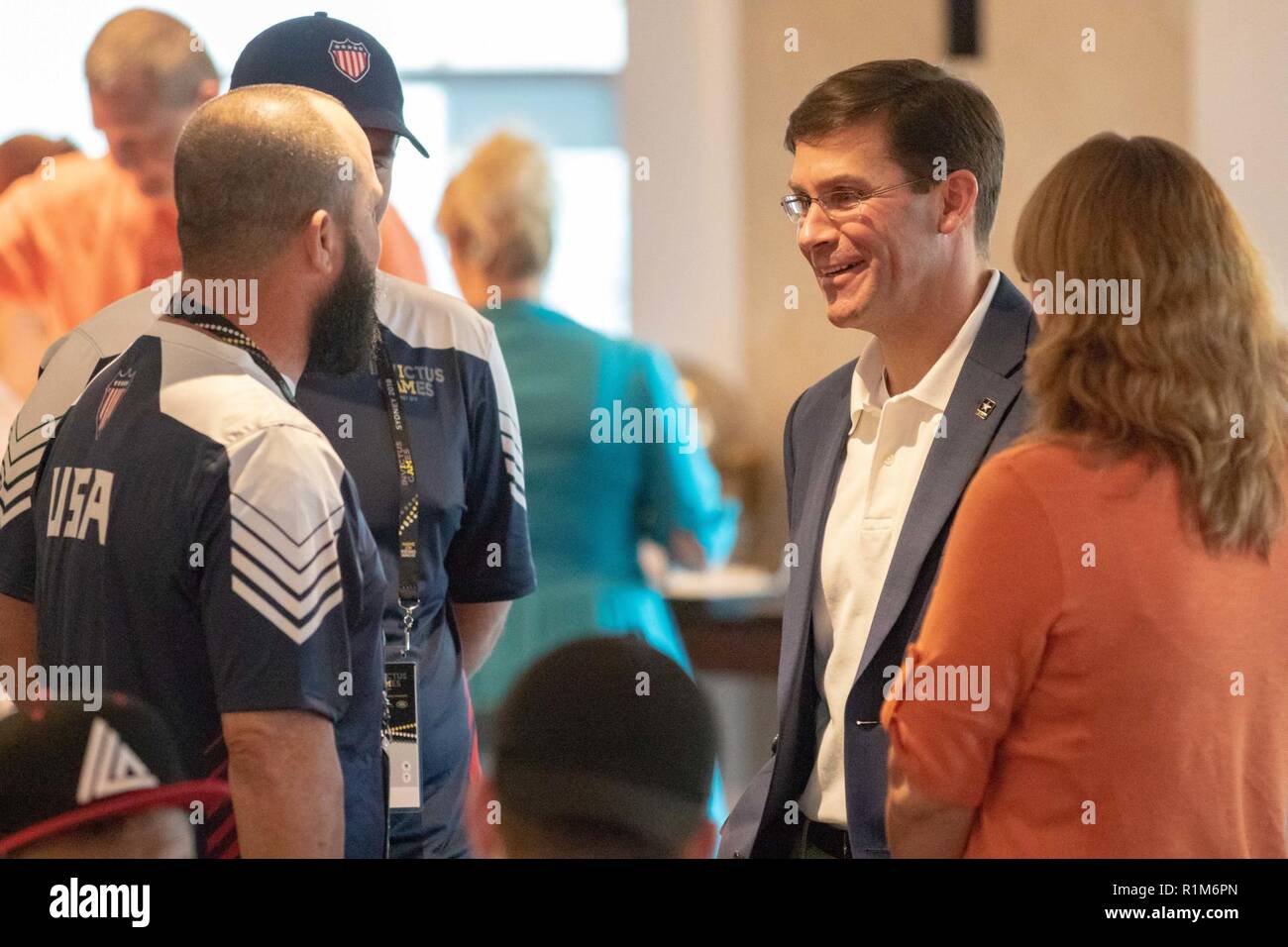 The Honorable Mark Esper, Secretary of the Army, and his wife Leah ...