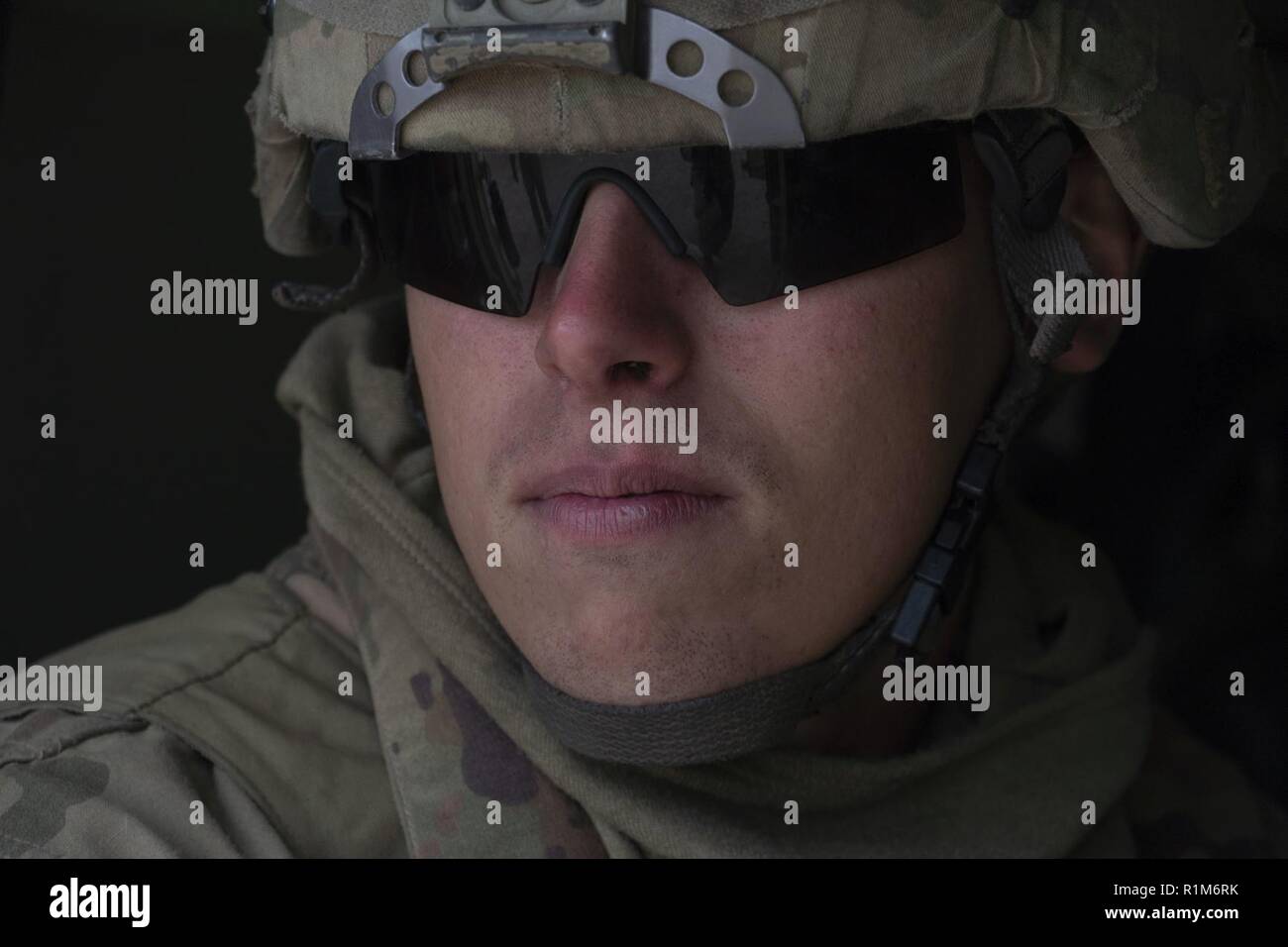 Spc. Matthew Grow, a Boston, Massachusetts native and a cavalry scout ...