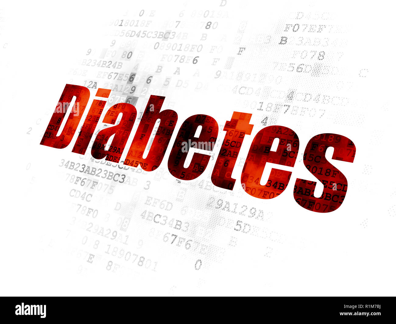 Healthcare concept: word Diabetes on Digital background Stock Photo - Alamy