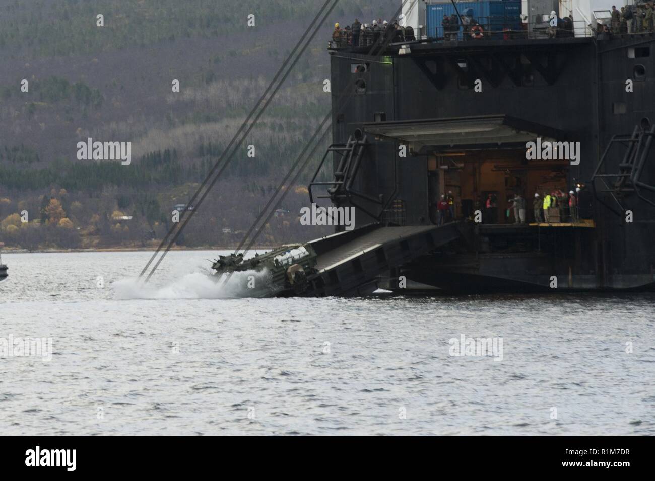 (Oct. 17, 2018)- An assault amphibious vehicle with 2nd Assault ...