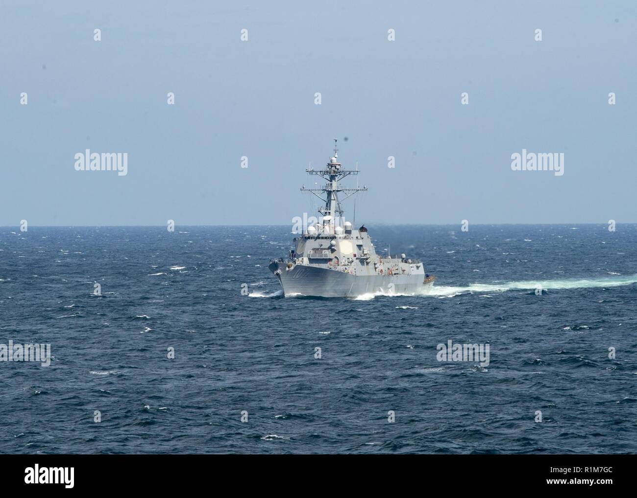 ATLANTIC OCEAN (Oct. 20, 2018) – The Arleigh Burke-class guided missile ...