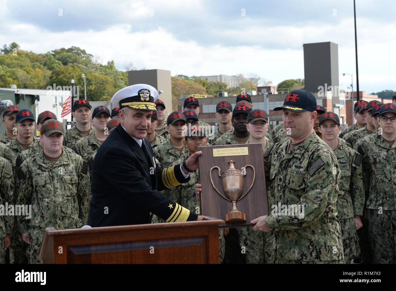 Groton, Conn. (Oct. 20, 2018) Vice. Adm. Charles "Chas" Richard ...