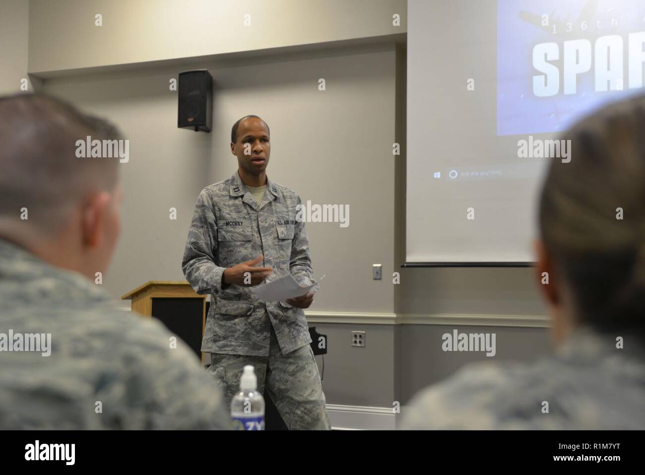 U.S. Air Force Capt. Jeremy McCray, 136th Medical Group Medical Service ...