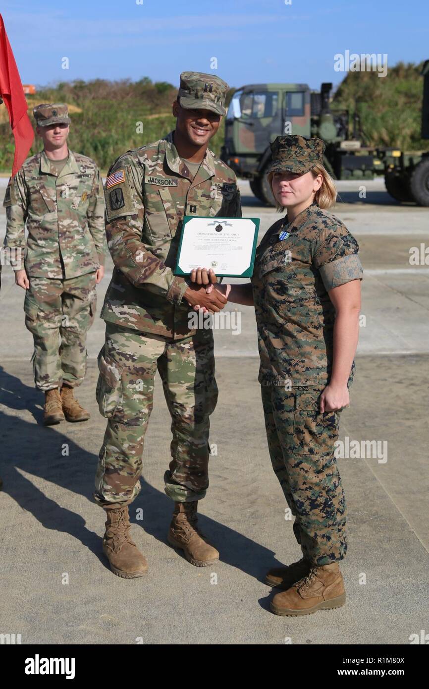 U.S. Army Capt. Joshua Jackson, left, with Charlie Battery 1-1 Air ...