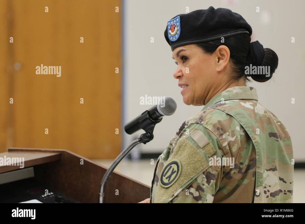 FORT SHAFTER FLATS, Hawaii - Command Sgt. Maj. Jessie Baird, 9th ...