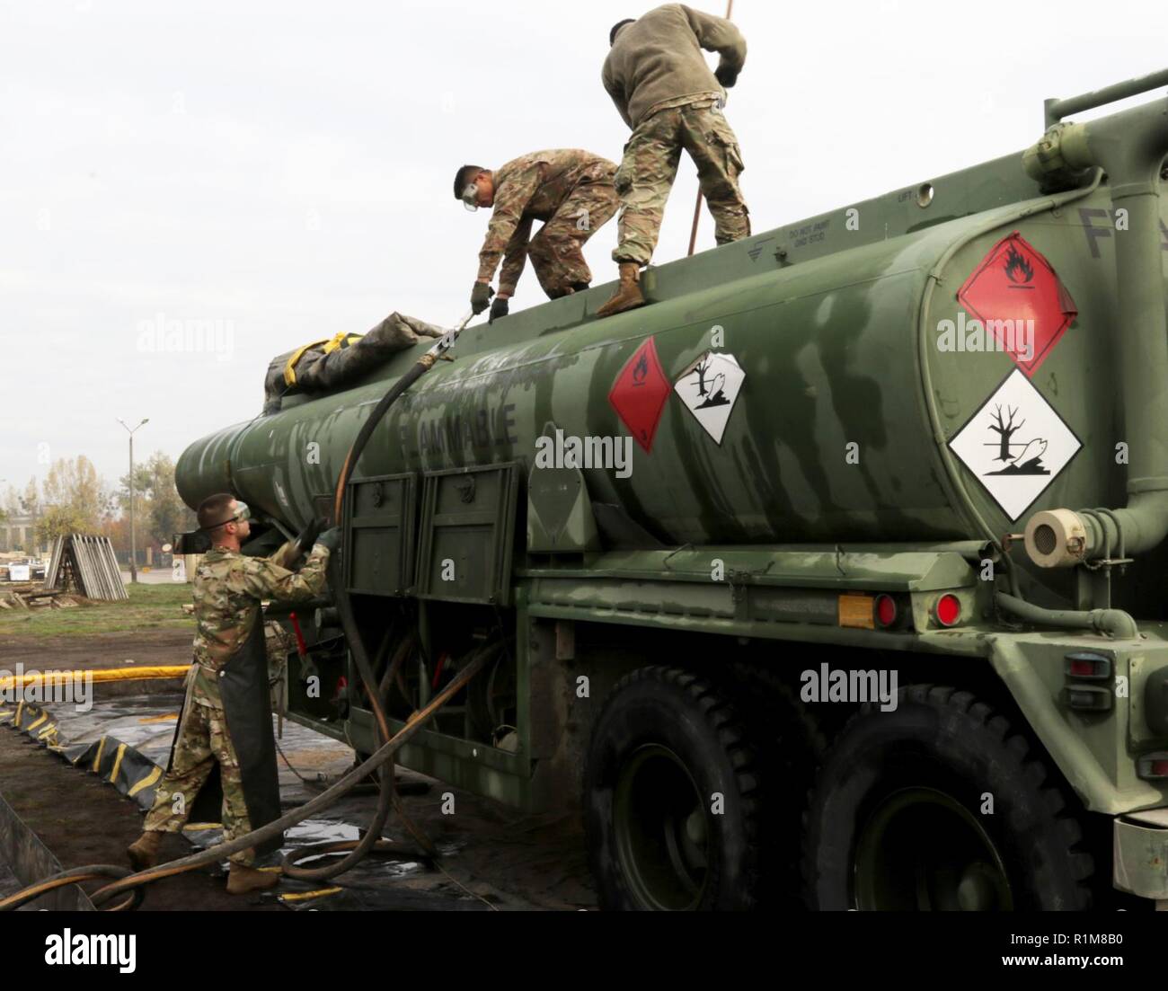 Three Soldiers with the 191st Combat Sustainment Support Battalion ...