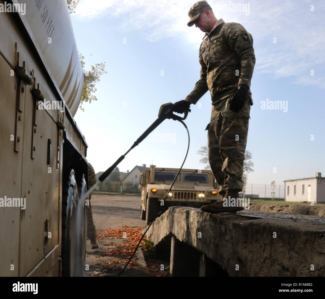 Spc. Lewis Matthinson, a motor transport operator with the 191st Combat ...