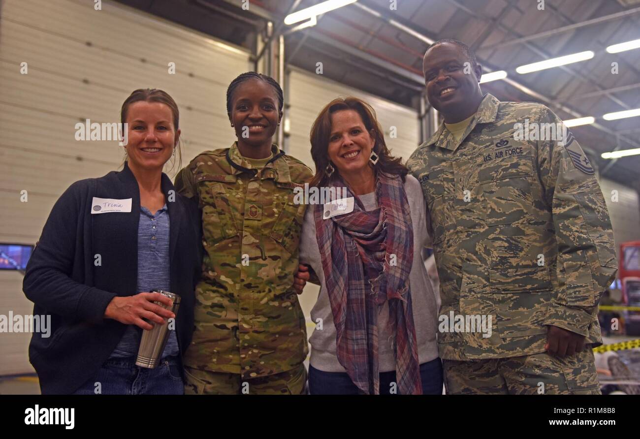 Trina Bentley, wife of 100th Air Refueling Wing Vice Commander Cassius ...