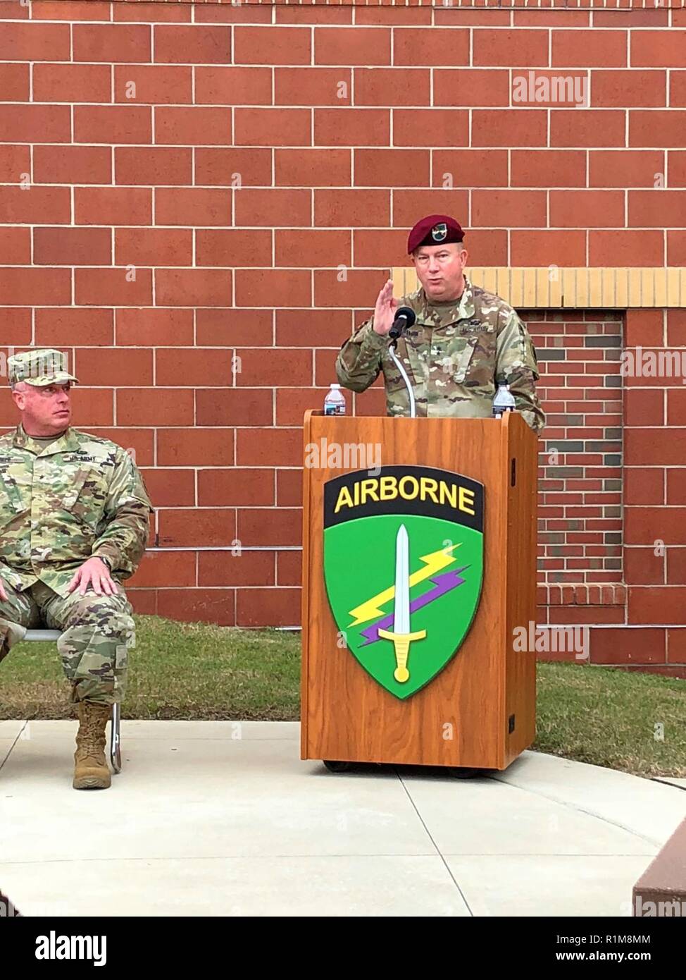 Maj. Gen. Darrell Guthrie, right, commanding general of United States ...