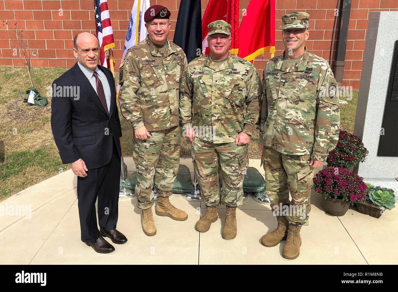 From left, Retired Maj. Gen. Jeffrey A. Jacobs, Maj. Gen. Darrell ...