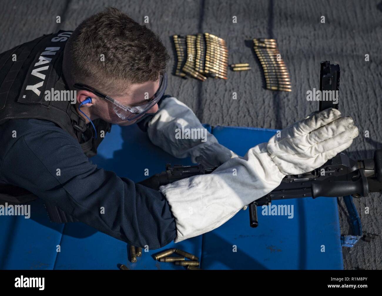 MEDITERRANEAN SEA (Oct. 19, 2018) Culinary Specialist Seaman Travis ...