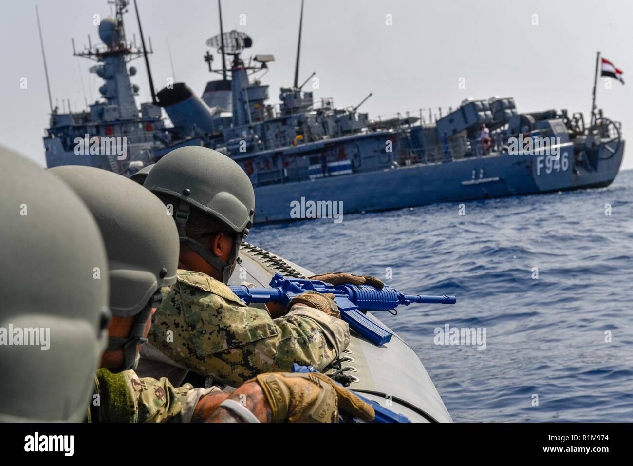 SAFAGA, Egypt (Oct. 21, 2018) A visit, board, search, and seizure (VBSS ...