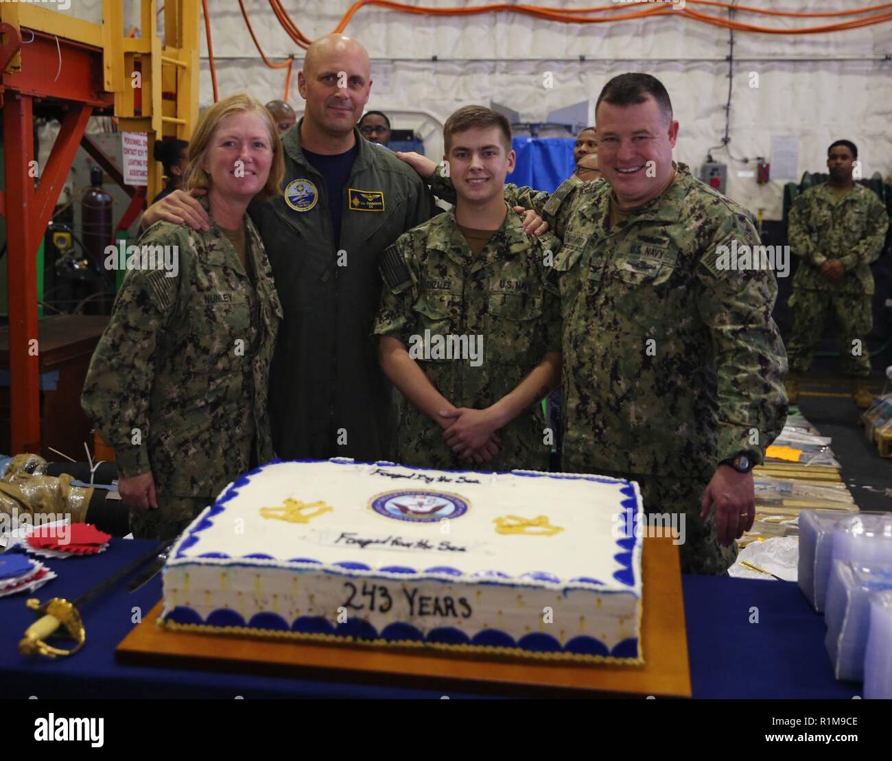 NEWPORT NEWS, Va. (Oct. 11, 2018) USS Gerald R. Ford's (CVN 78) Command ...
