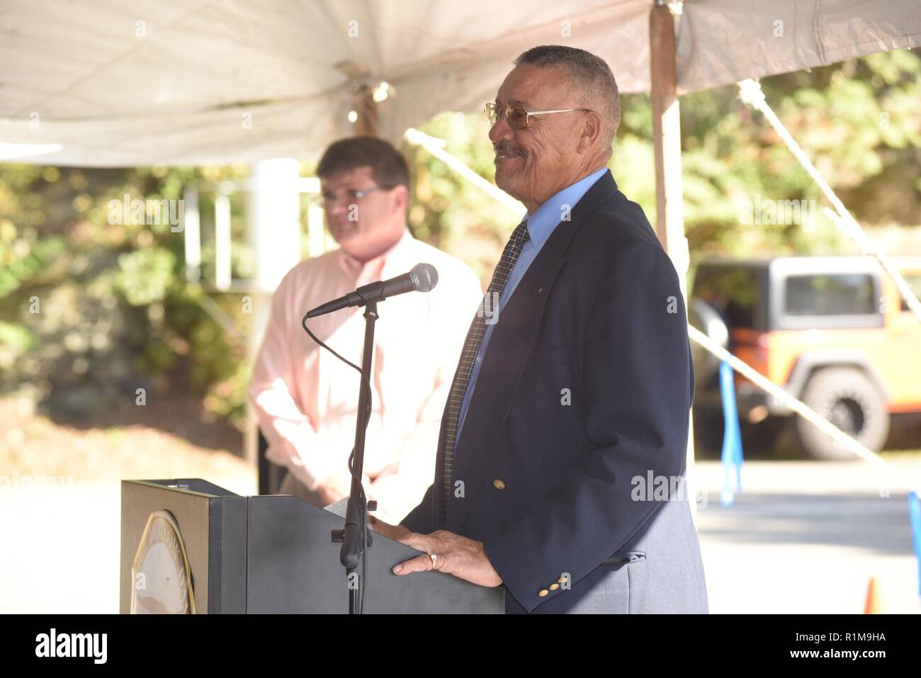 Park Ranger Bobby Bartlett, a community icon known as “Mr. B,” gives ...