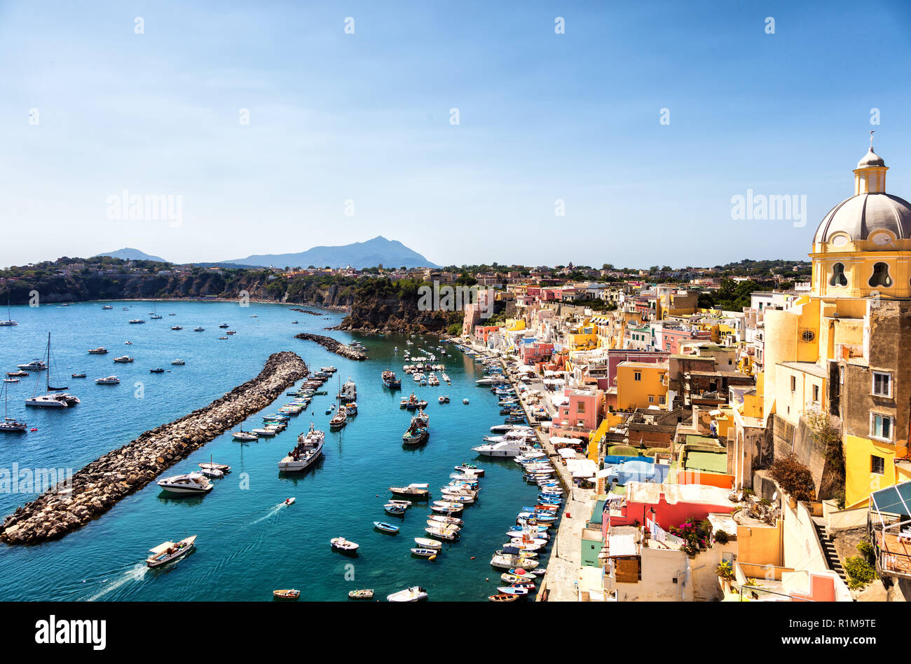 Procida, Gulf of Naples, Campania Region, Italy, 22 August 2017 ...