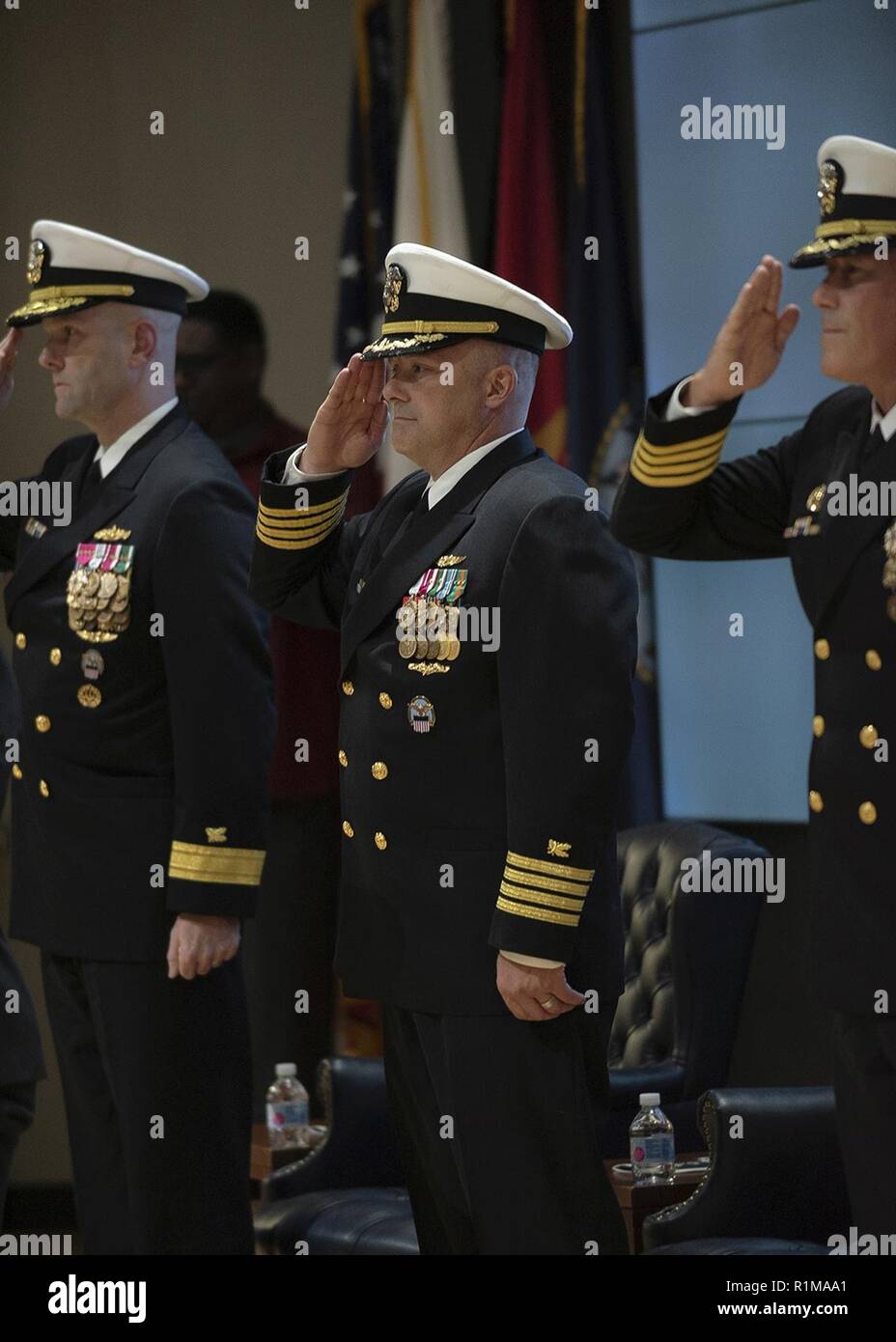 Honored guests pay tribute to America during the opening ceremony of ...
