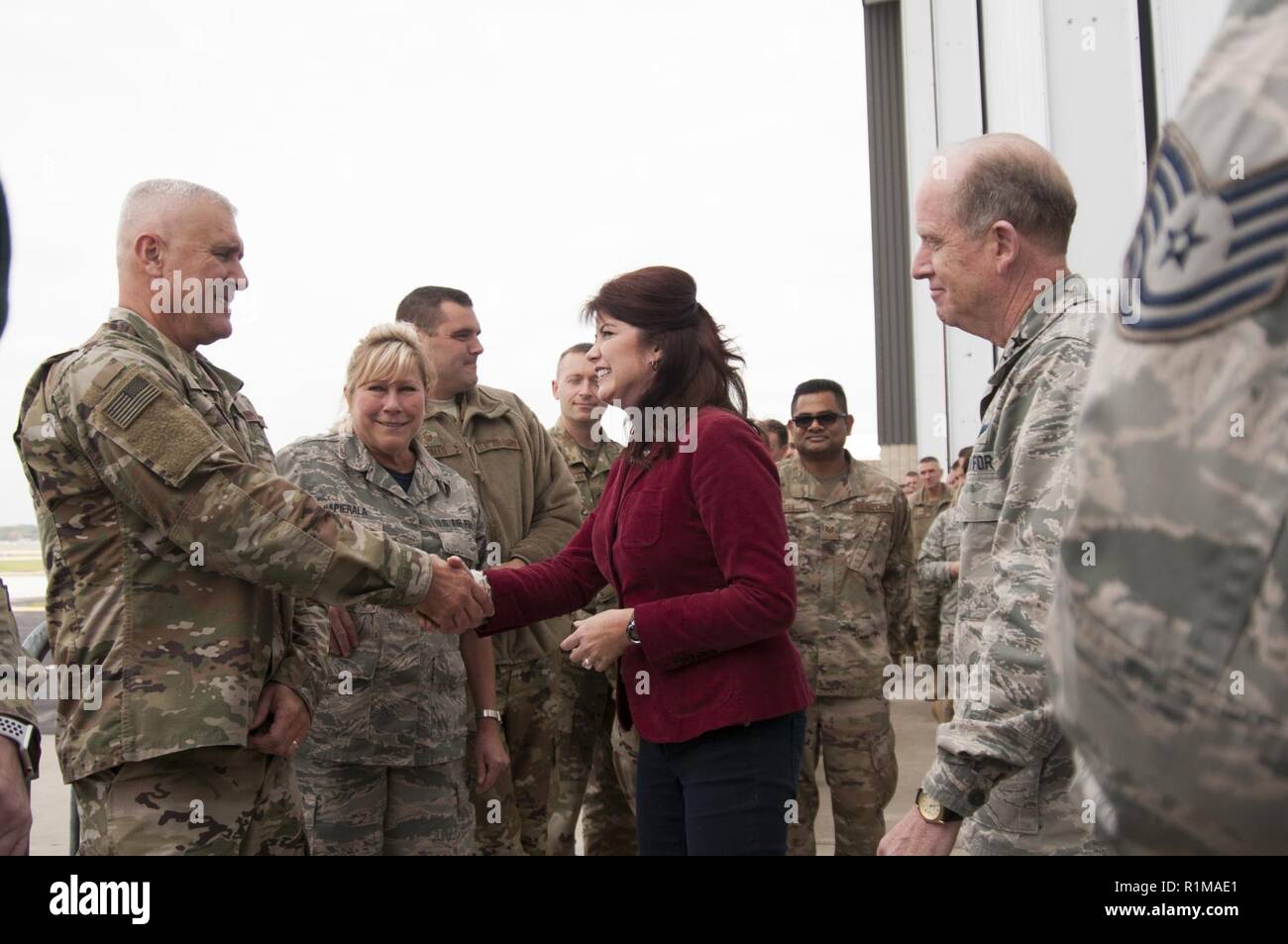 Lieutenant Governor of Wisconsin Rebecca Kleefisch and U.S. Air Force ...