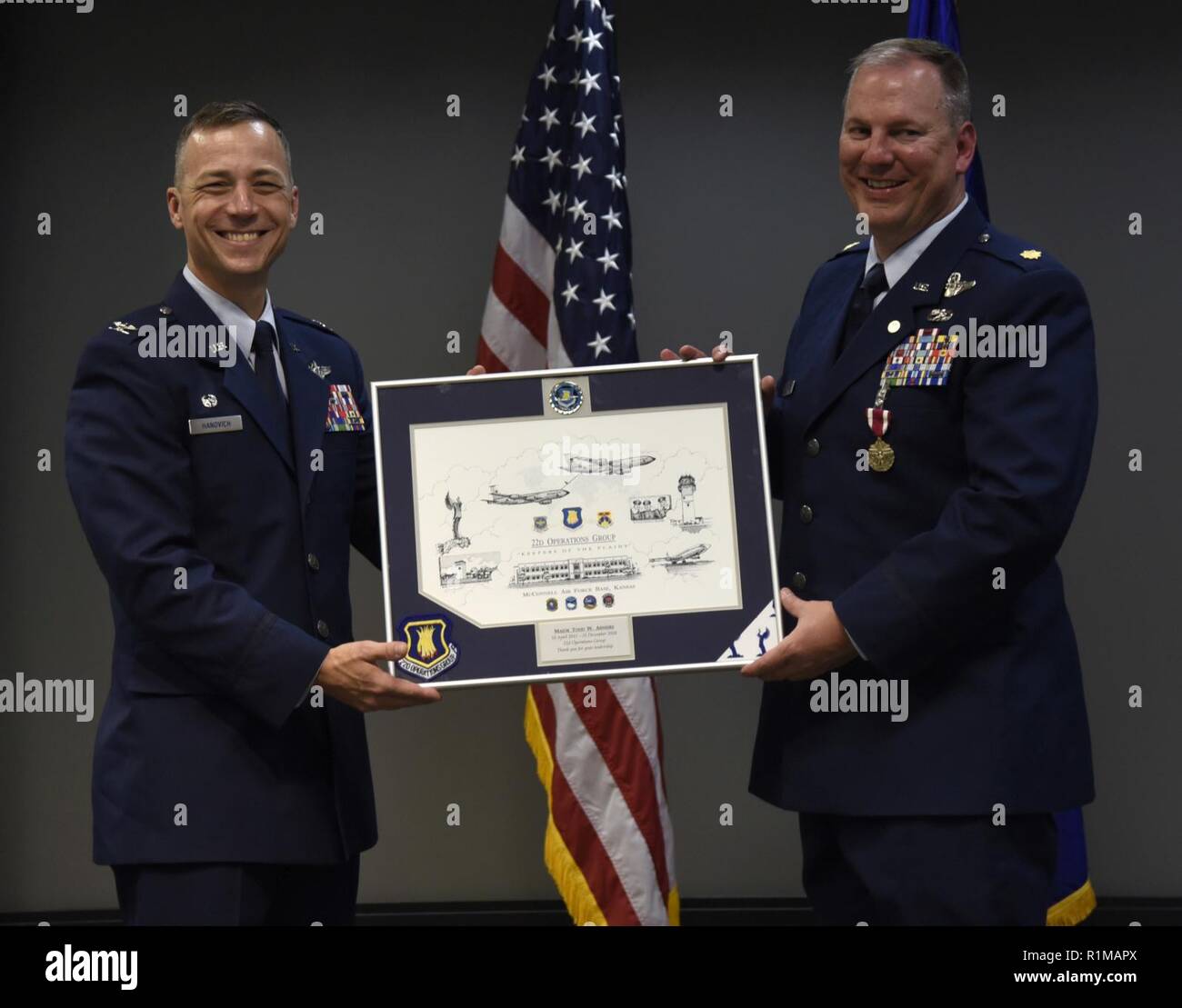 Maj. Todd Abshire celebrates his retirement at McConnell Air Force Base ...